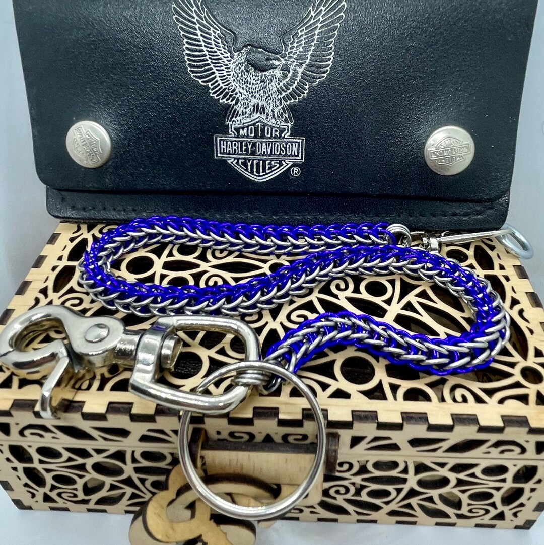 Steel Wallet Chain, Chainmail Full Persian Wallet Chain, Wallet ...