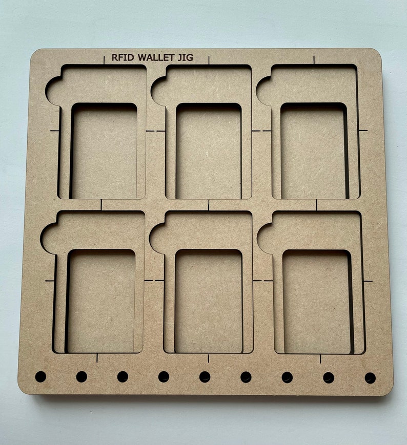 Minimalist RFID Wallet 6 Slot Jig Digital Files Svg, Ai, Dxf and Lbrn2 ...