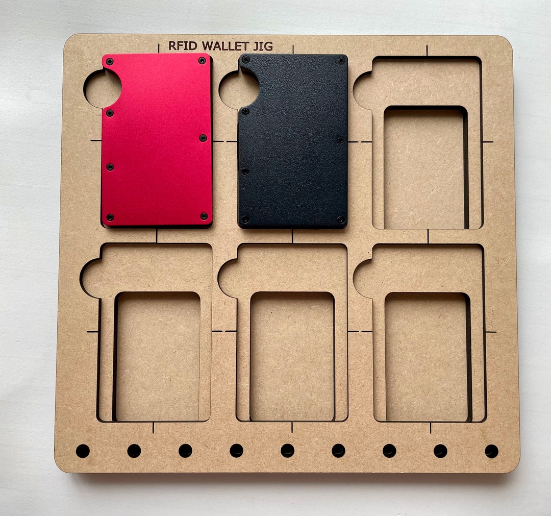 Minimalist RFID Wallet 6 Slot Jig for Laser Engraving - Etsy