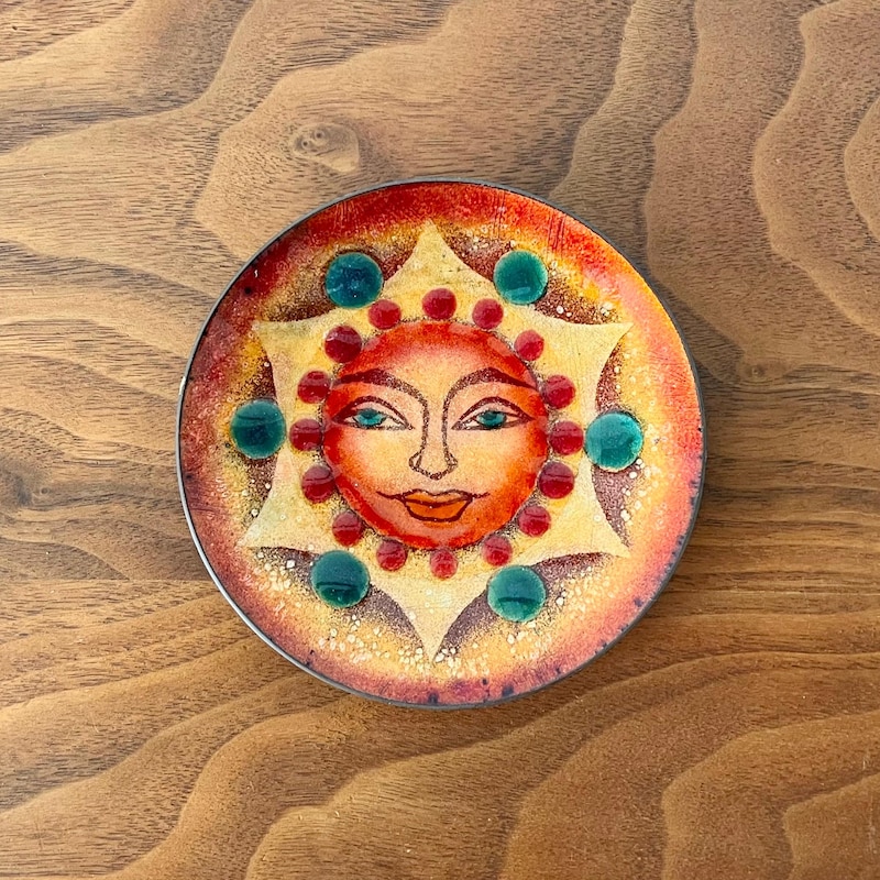 Enameled Copper Dish - Etsy