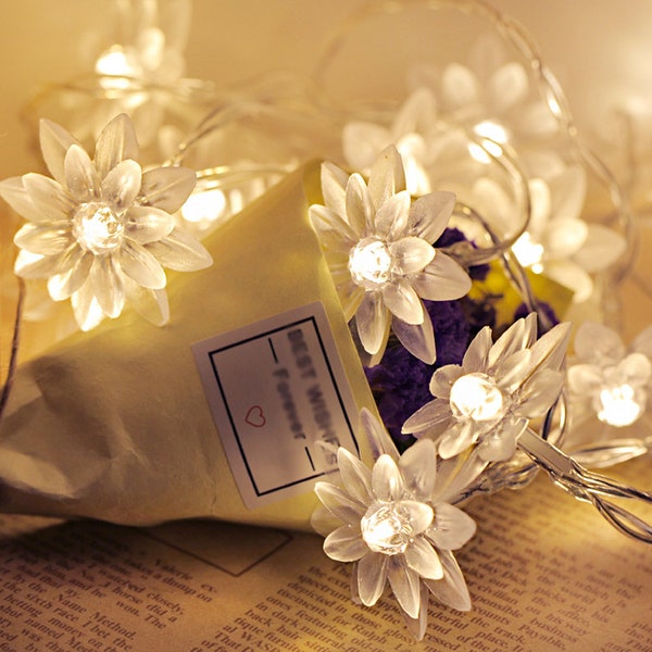 Flower String Lights - Etsy