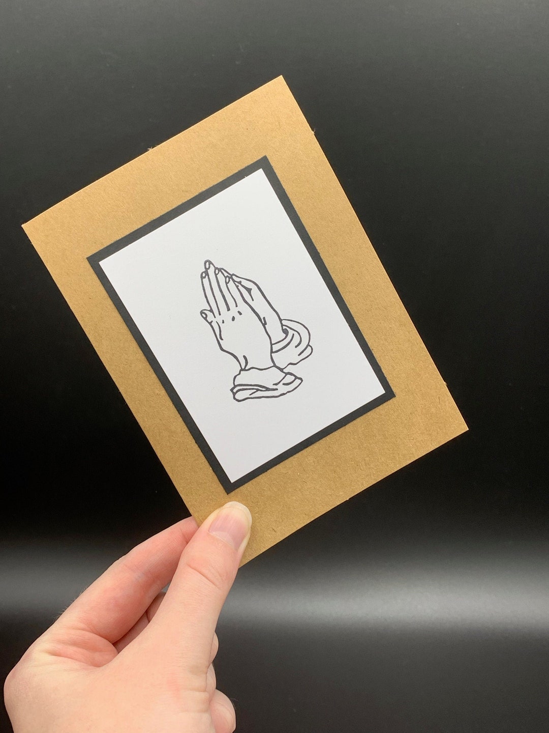 THANK YOU Praying Hands Original Artwork Original Printed - Etsy