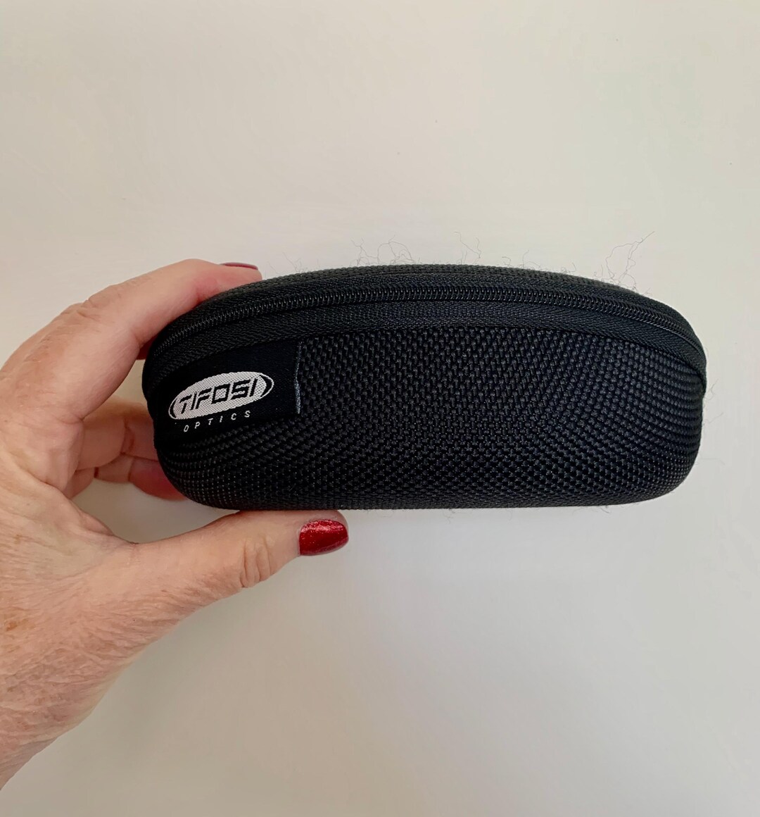 TIFOSI Optics Black Glasses or Sunglasses Case - Zippered Hard Fabric ...
