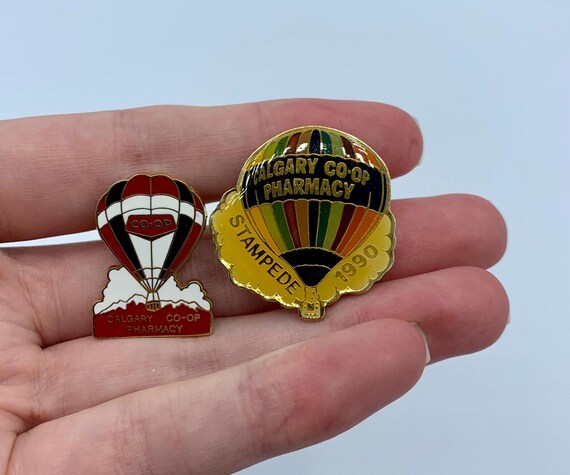 Vintage CALGARY CO-Op Badge Collection - 17 Pins - La… - Gem
