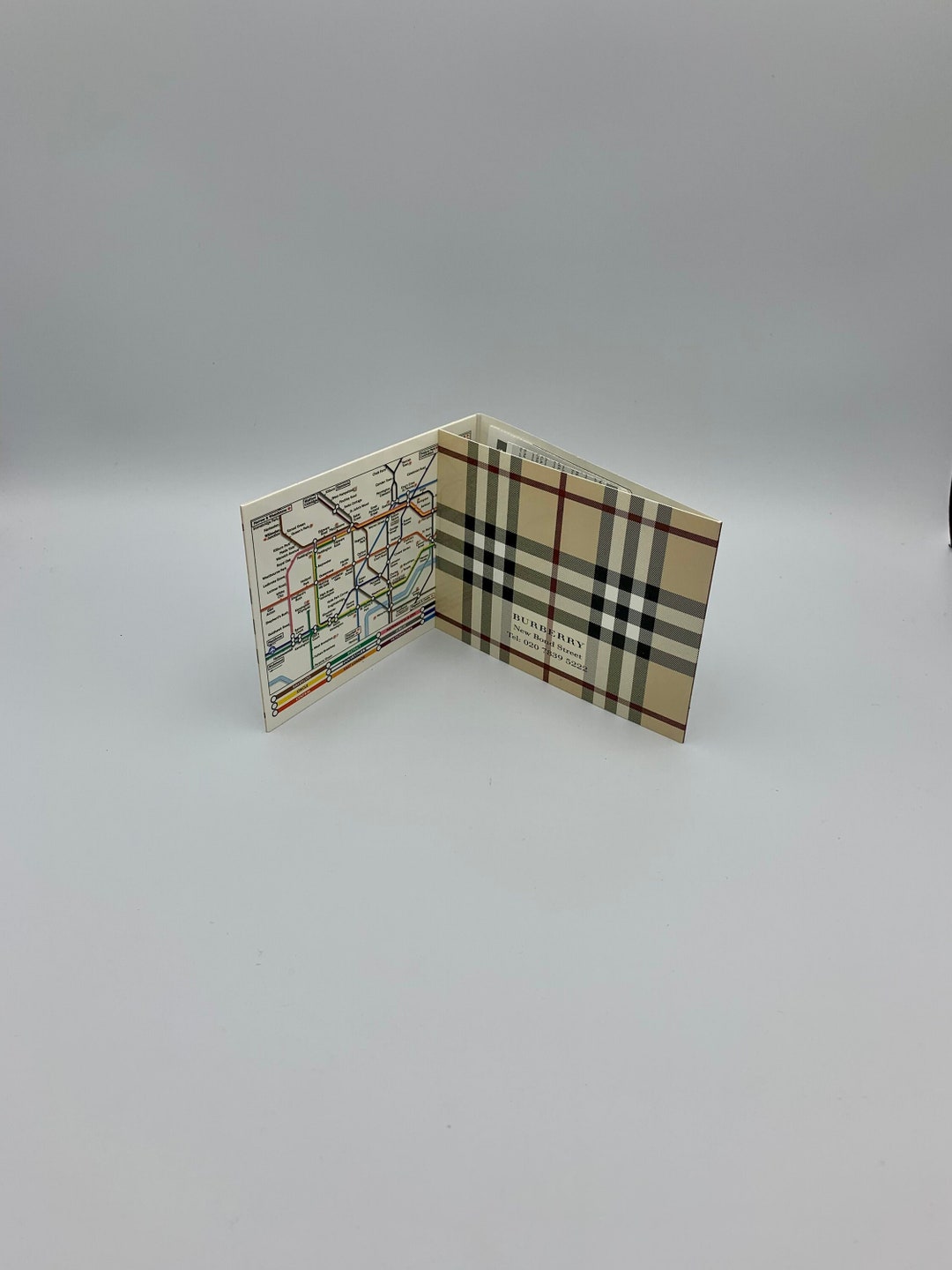 BURBERRY Pop up Map of London England - Classic Nova Check Fold Out Map ...