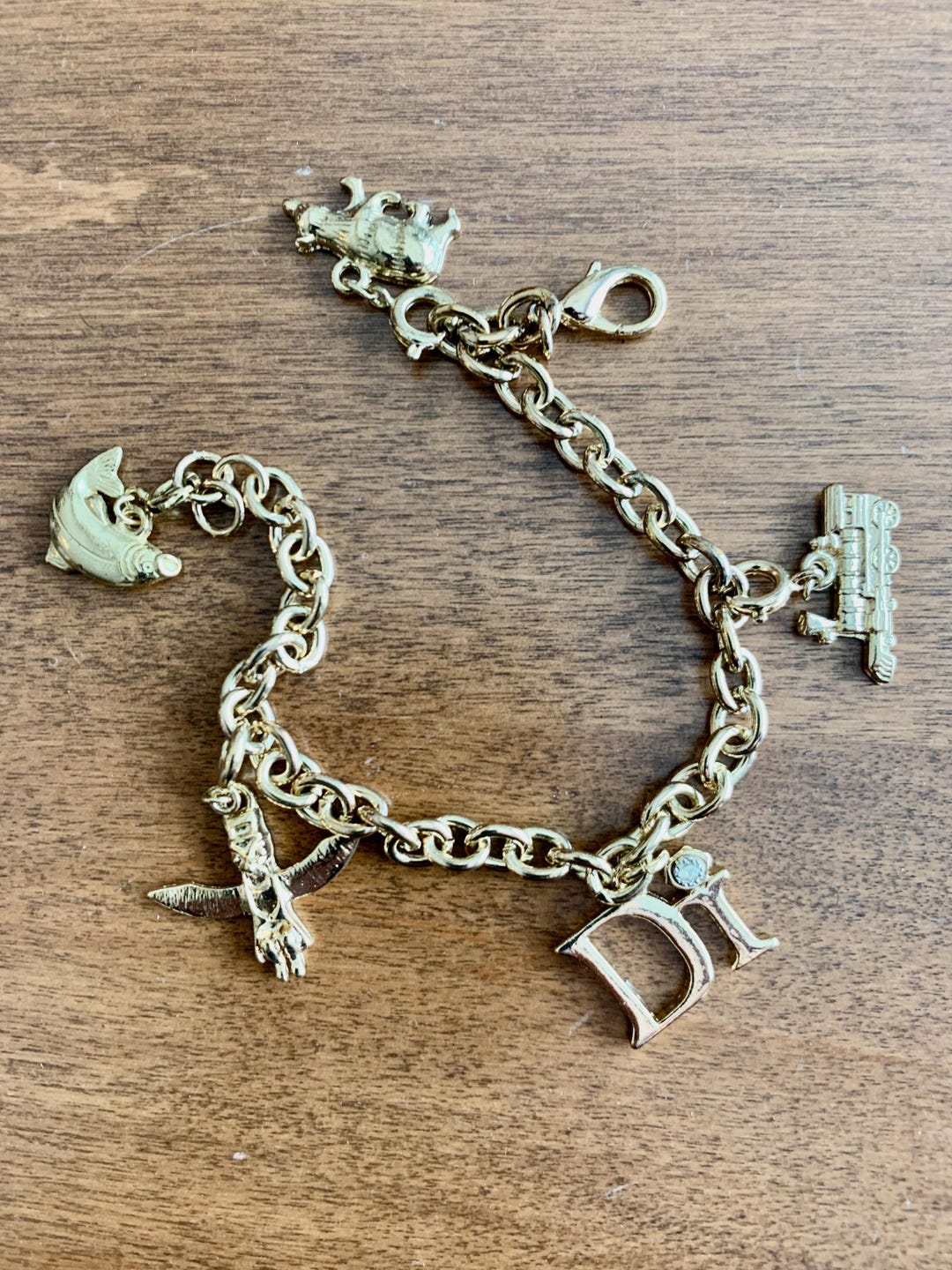 Vintage Diamonds International DI Charm Bracelet - With 5 Charms ...