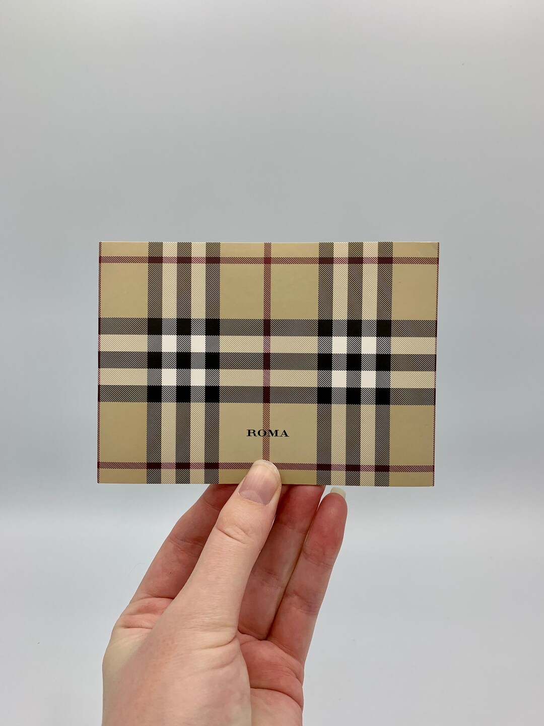 BURBERRY Pop up Map of Roma Rome - Classic Nova Check Fold Out Map ...