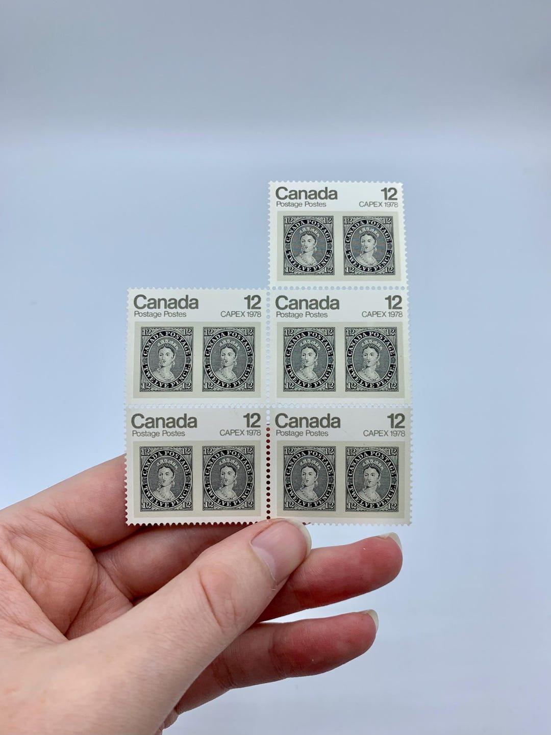 QUEEN VICTORIA Canadian Postage Stamp Set - 5 Functional Stamps ...