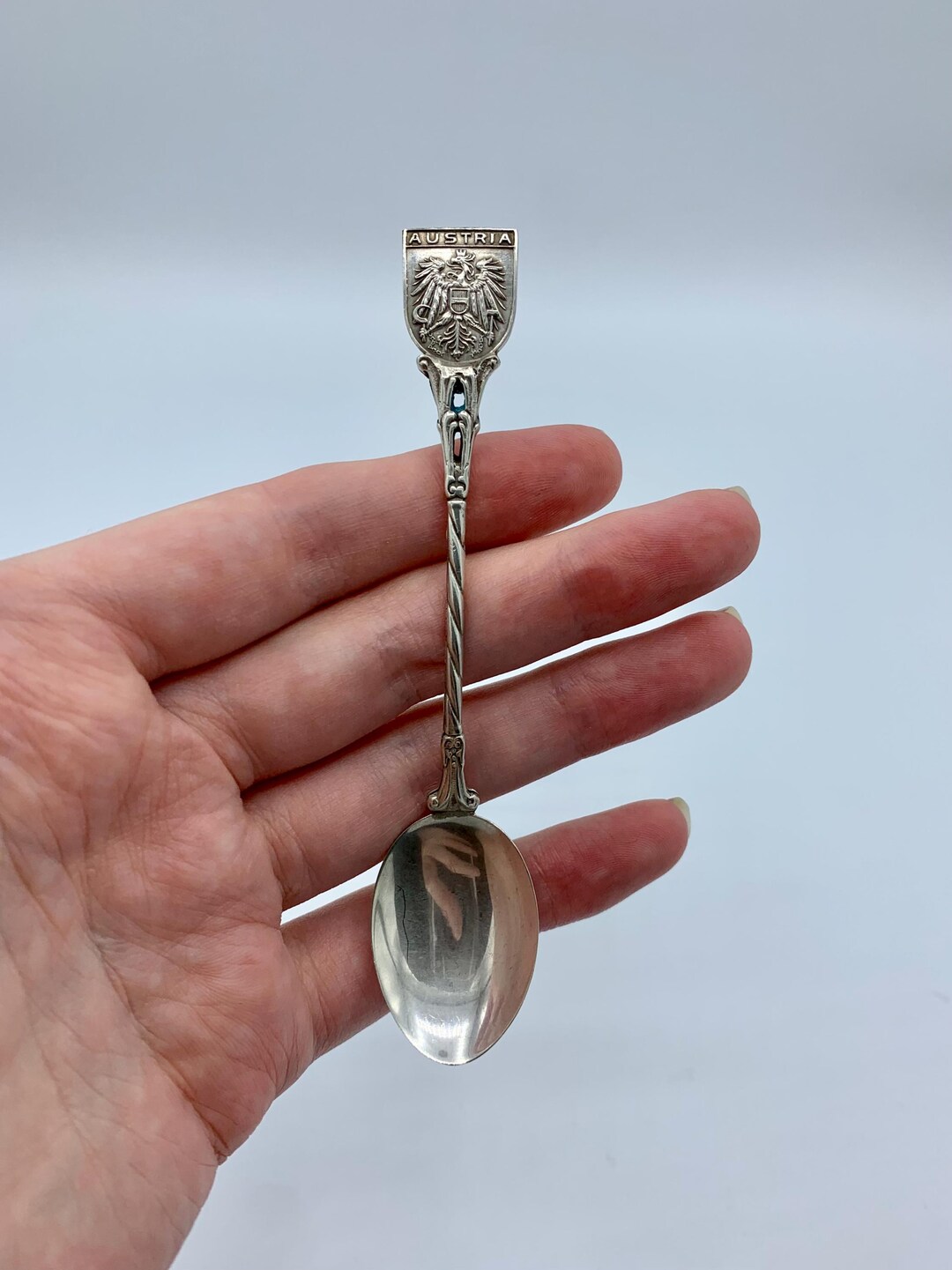 Austria Souvenir Silver TEA SPOON - Stamped 800 - Real Silver - Crest ...