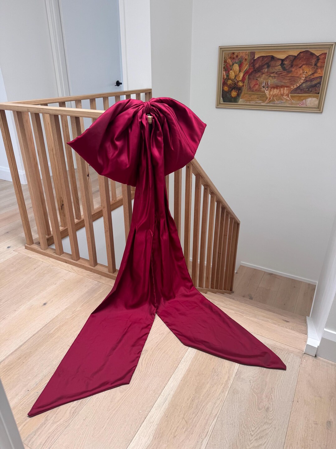 Large Satin Bow With Extra Large Tails - Etsy