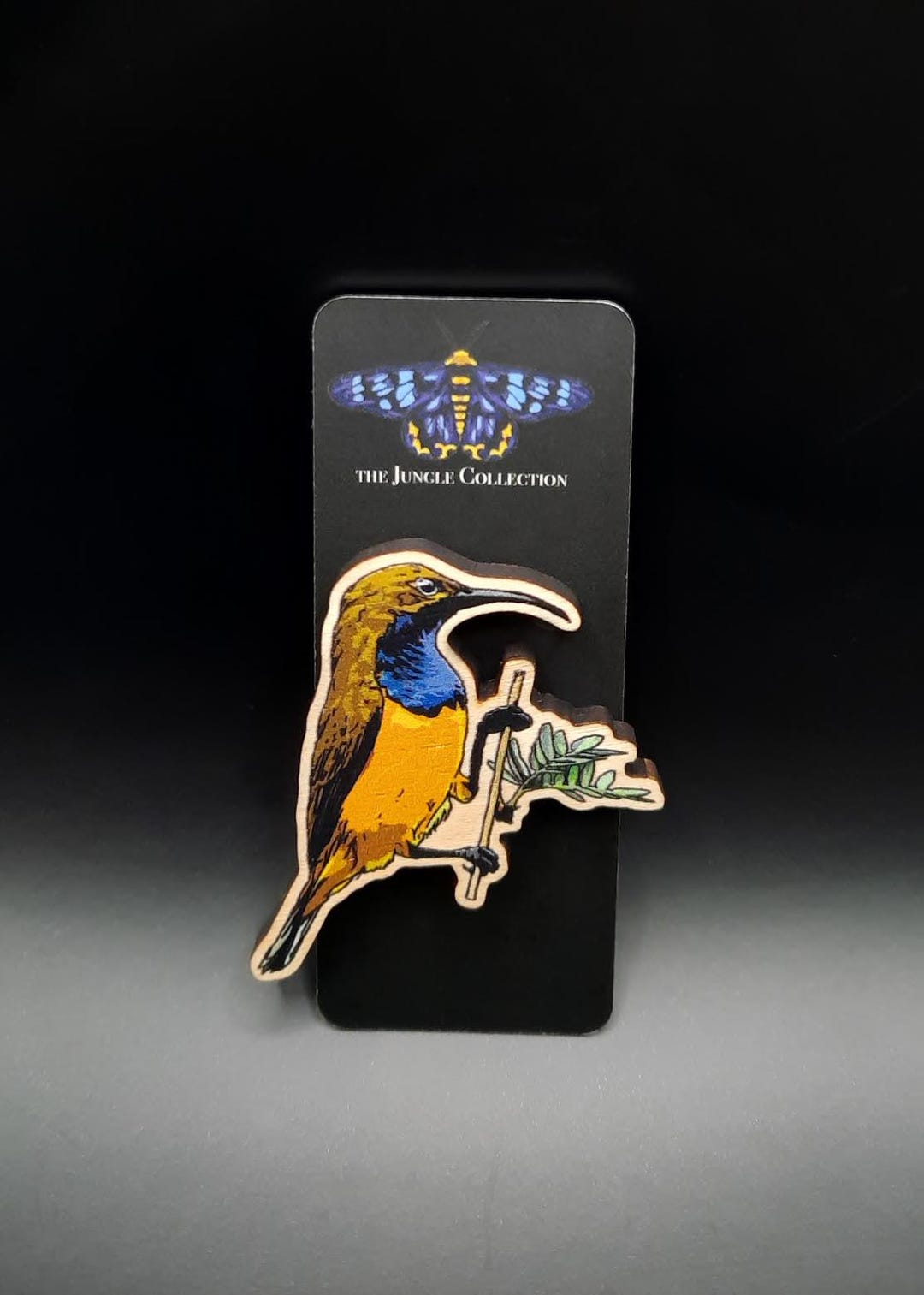 Sunbird, Wooden Lapel Pin, Brooch, Pin Badge, Eco-friendly, Sustainable ...