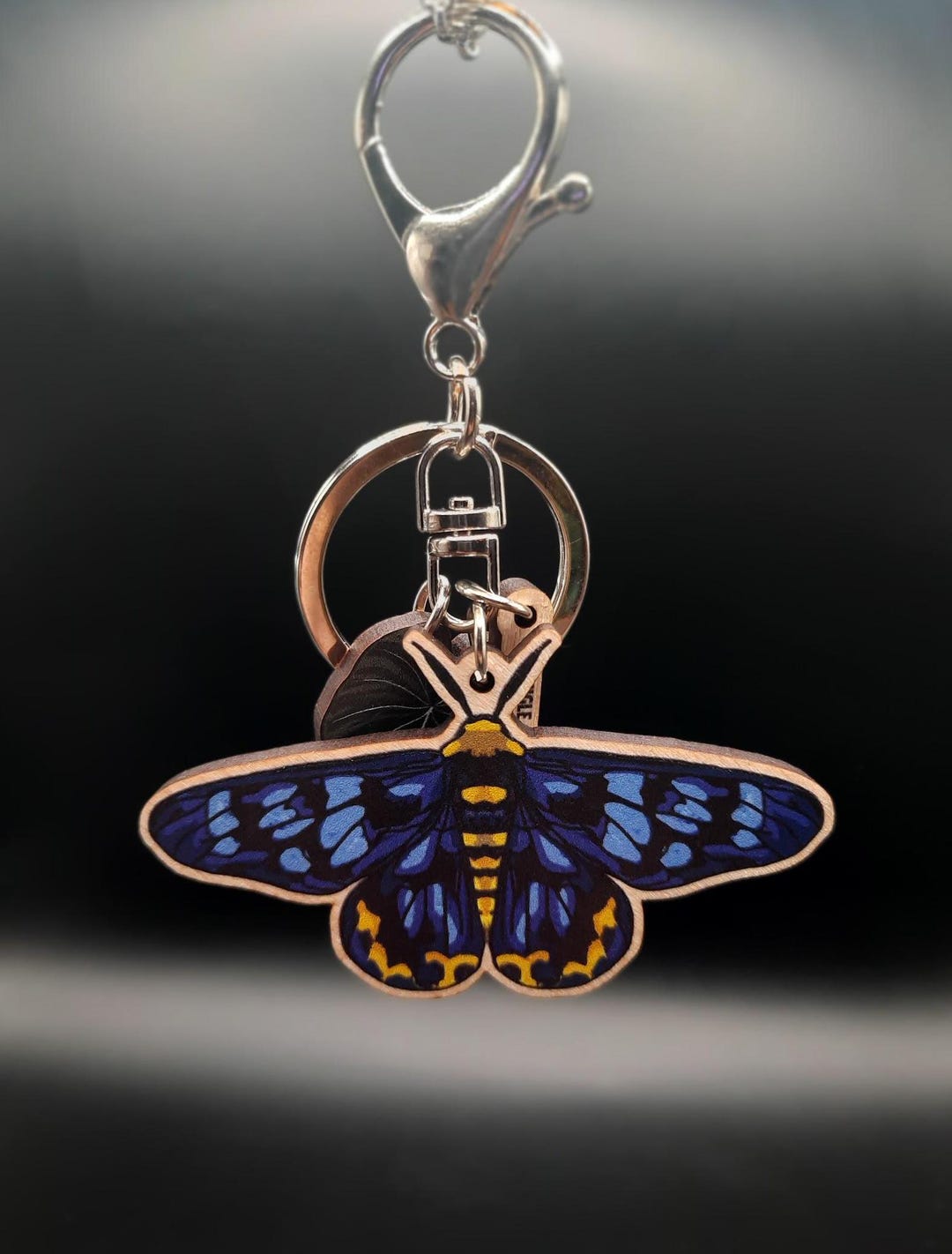 4 O'clock Moth Wooden Keychain, Eco-friendly, Sustainable, Australian ...