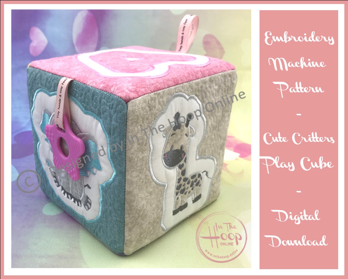 Cute Critters Play Cube Quilt Blocks Machine Embroidery Design - Etsy