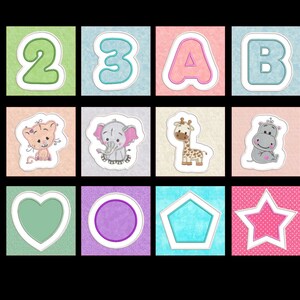 Cute Critters Play Cube Quilt Blocks Machine Embroidery Design - Etsy