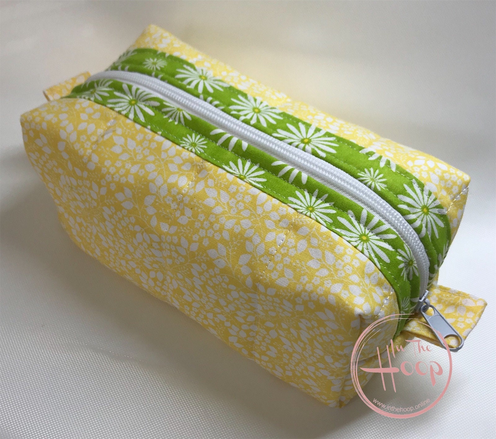 Zip Top Box Bag (fully Lined With Hidden Seams) Machine Embroidery ...