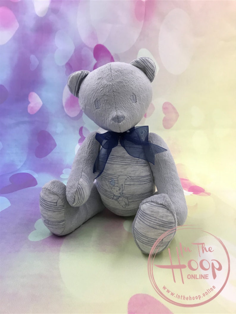 In the Hoop Large Jointed Teddy Bear Memory Bear (10x6) - ITH Machine ...