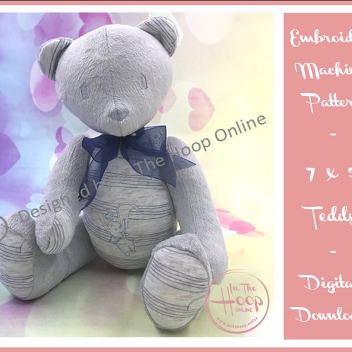 Embroidery File ITH Small Ice Bear in the Hoop | Etsy