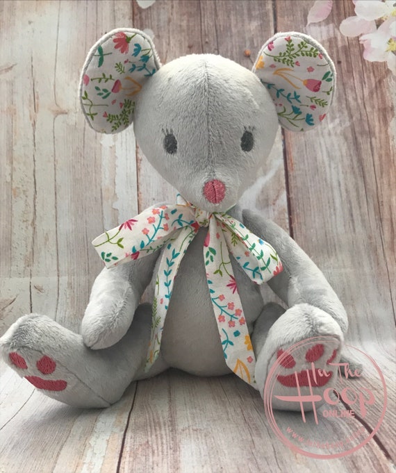 ITH In the hoop Mouse Jointed Teddy 7x5 Machine Embroidery | Etsy