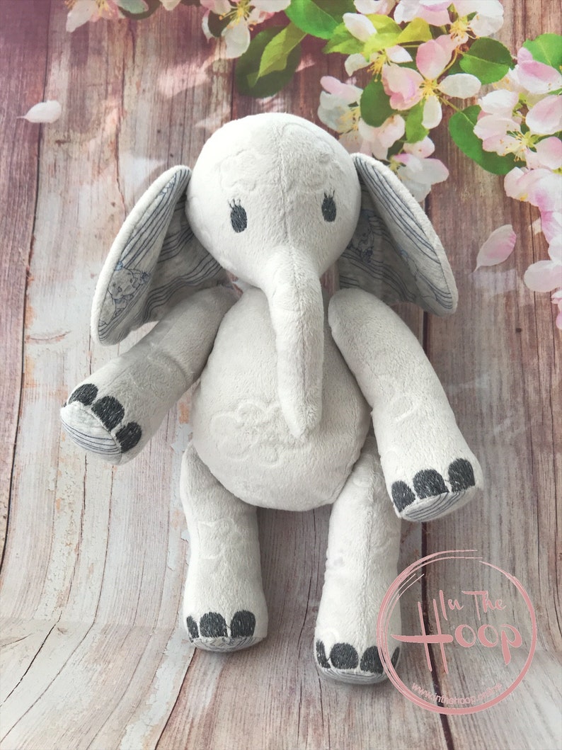 In the Hoop Jointed Elephant Teddy 7x5 ITH Machine - Etsy UK