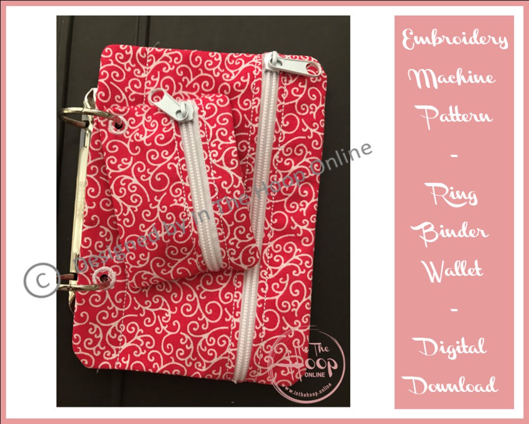 In the Hoop 2 Ring Binder Lever Arch File Zipped Wallets - in the Hoop ...