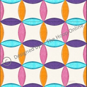 In the Hoop Faux Cathedral Window Quilt Block Machine Embroidery Design ...