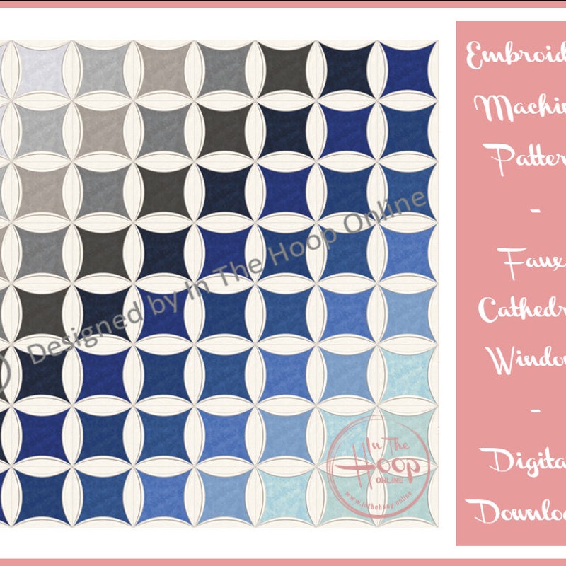 Cathedral Window Quilt Pattern - Etsy