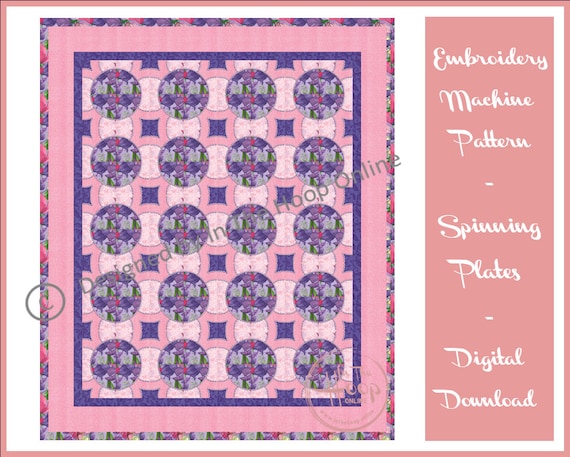 Spinning Plates in the Hoop Machine Embroidery Design | Etsy