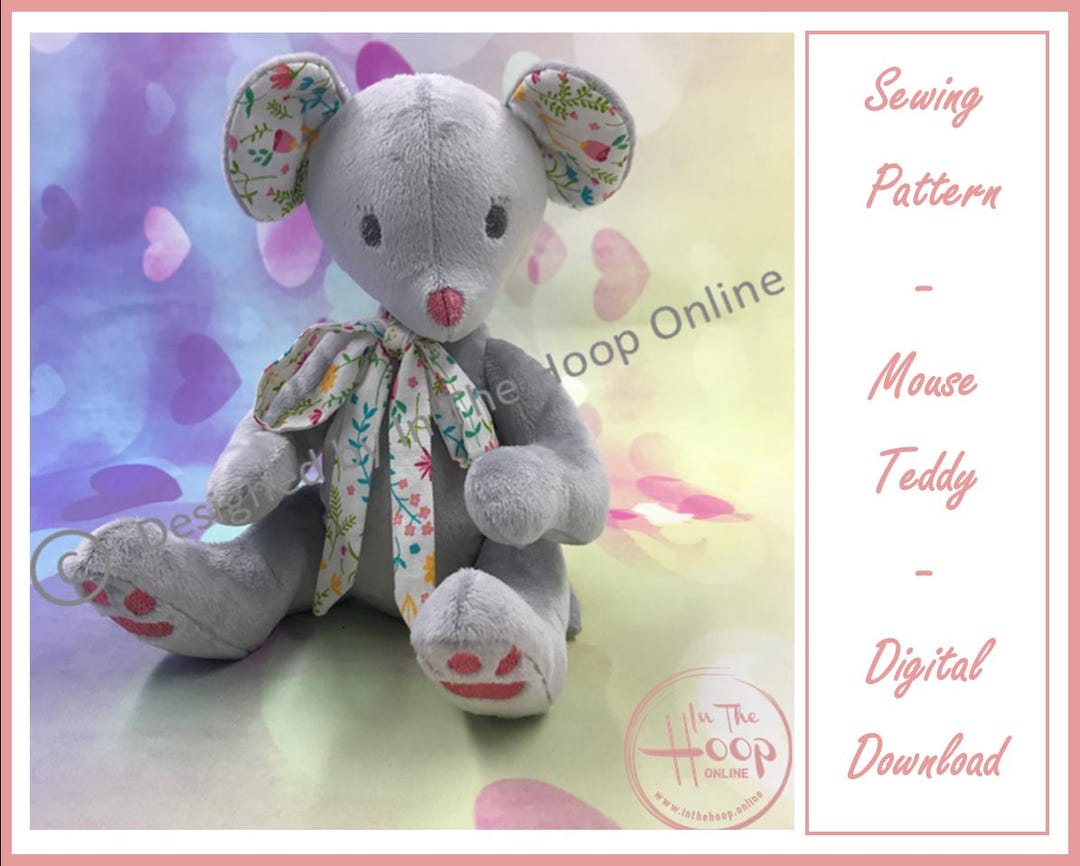 Mouse Teddy Sewing Pattern - Customer Order for Karen - Etsy