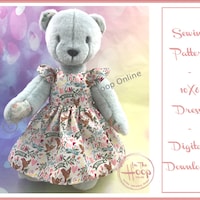 TEDDY BEAR DRESS Pdf Pattern Fits 15-18 Inch Teddy Bears Such as Build ...