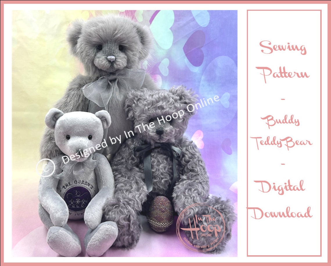 Buddy Bear Traditional Jointed Teddy Bear Sewing Pattern - Etsy UK