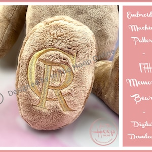 In the Hoop Memory Bear - Multi Size SET Non Jointed Teddy Bear Machine ...