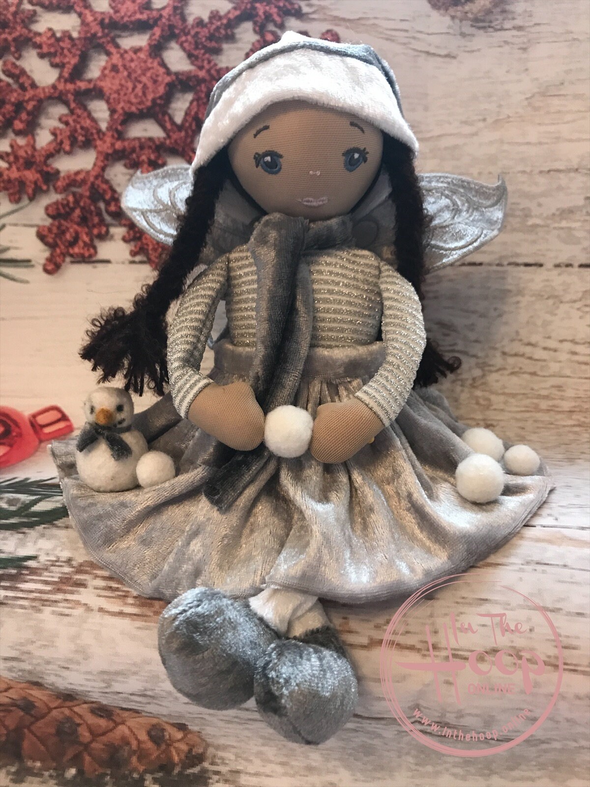 In the Hoop Fairy Doll Shelf Sitter (7x5) 2 DESIGNS Machine Embroidery ...