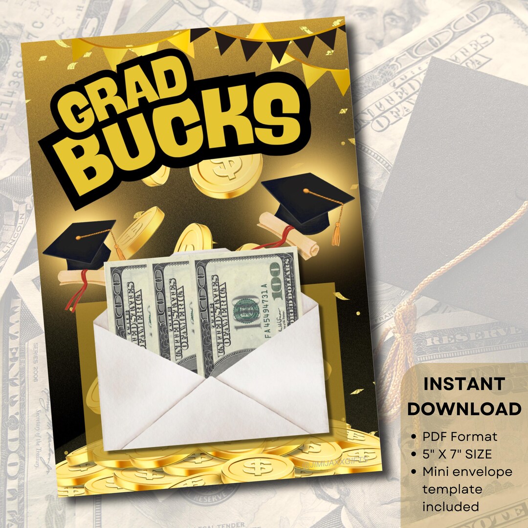 Senior Graduation Money Holder, Class of 2025 High School Cash Gift ...