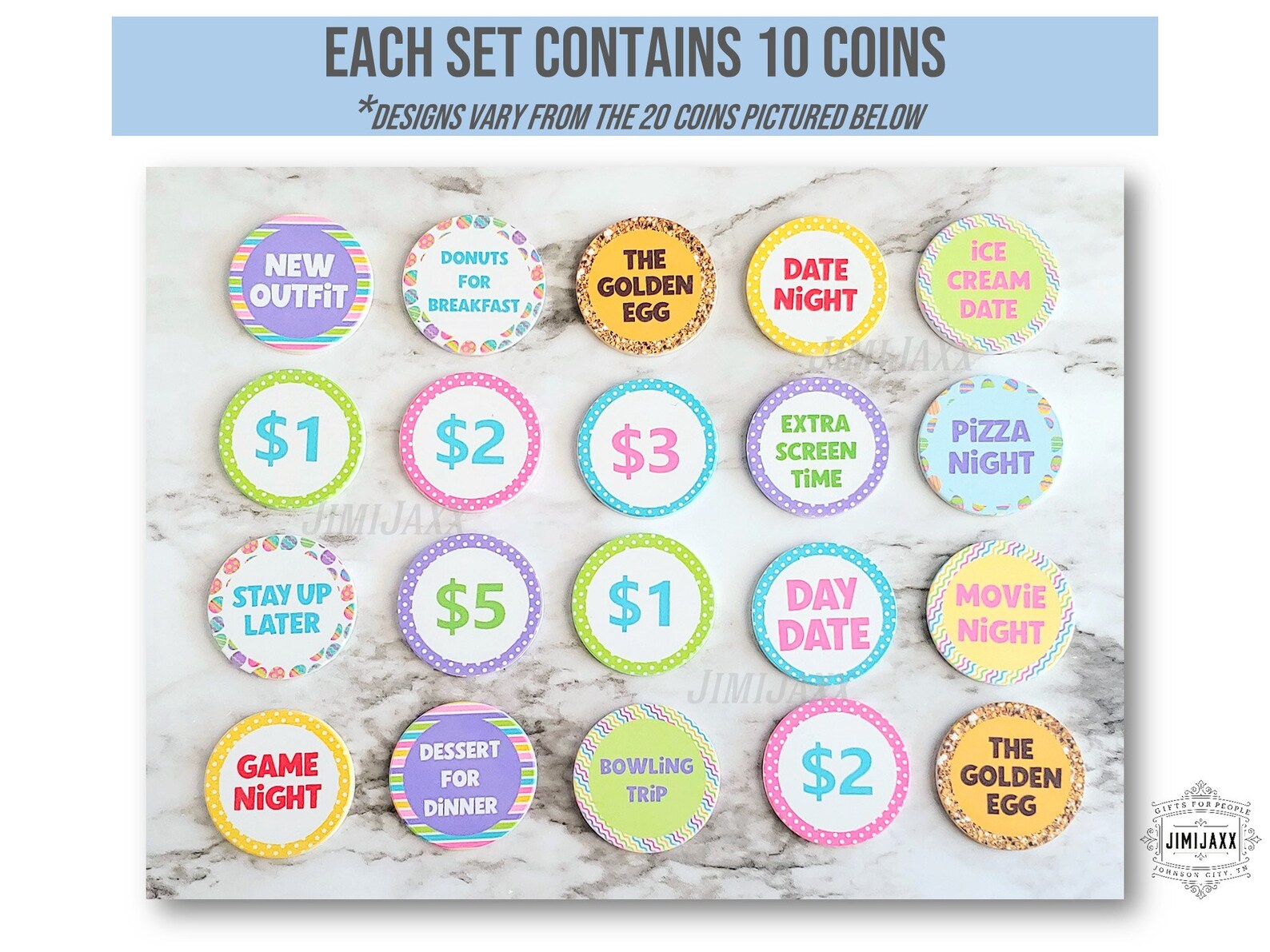Easter Egg Hunt Tokens Easter Egg Coins for Kids Tokens for - Etsy