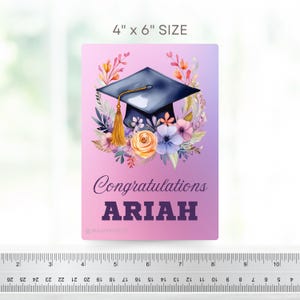 Floral Graduation Gift Card Gift Holder for Her, Personalized ...
