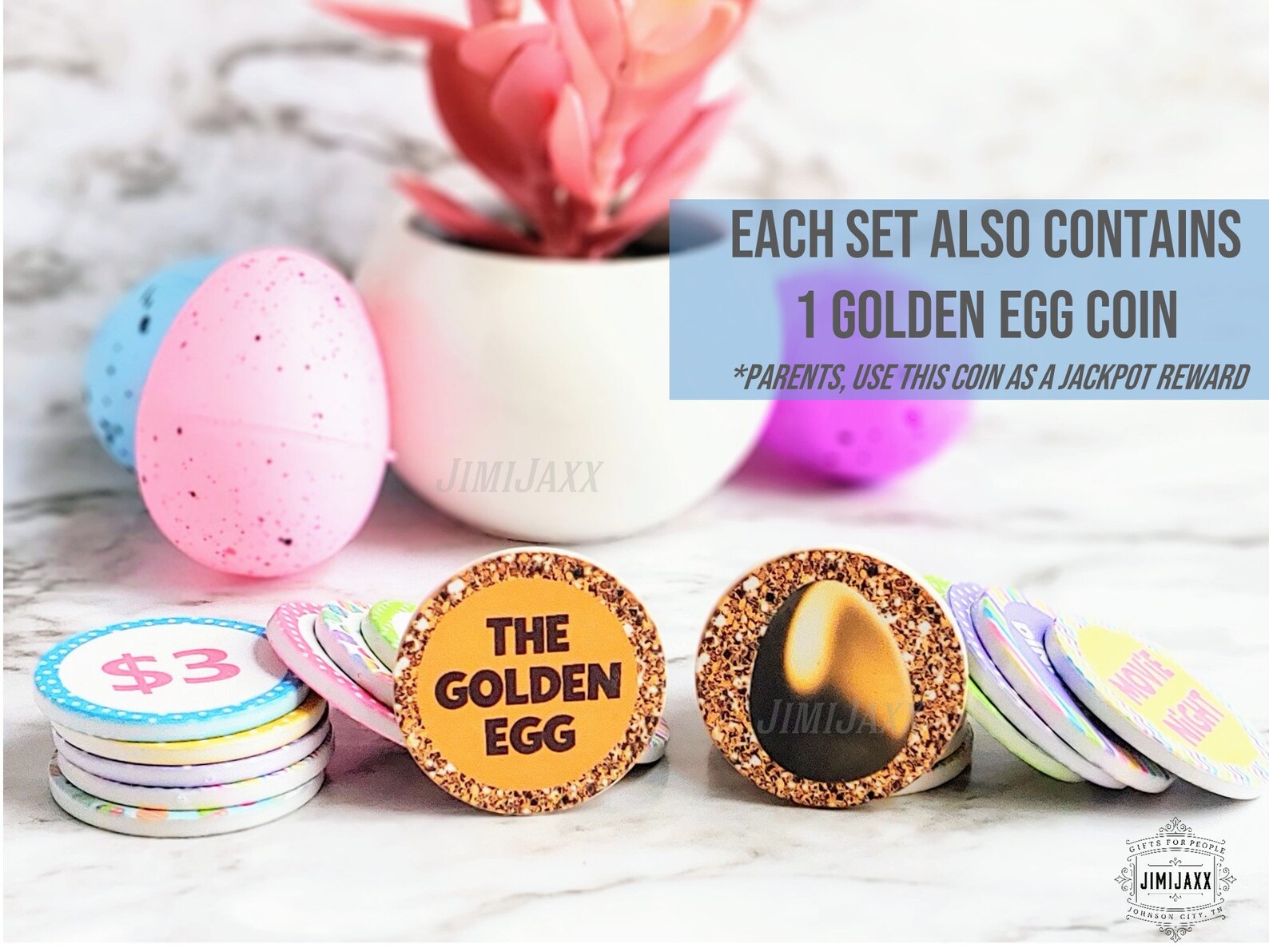 Easter Egg Hunt Tokens Easter Egg Coins for Kids Tokens for - Etsy
