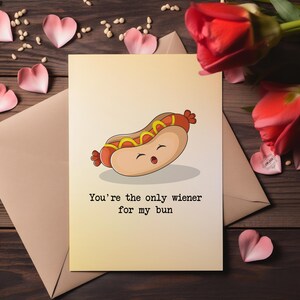 Only Wiener for My Buns Card - Etsy