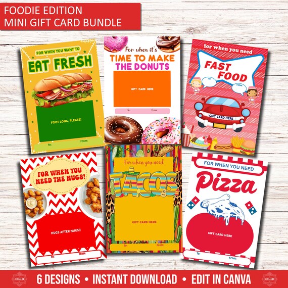 Fast food gift cards store