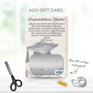 Elegant Personalized Graduation Gift Card Gift Holder for Her ...