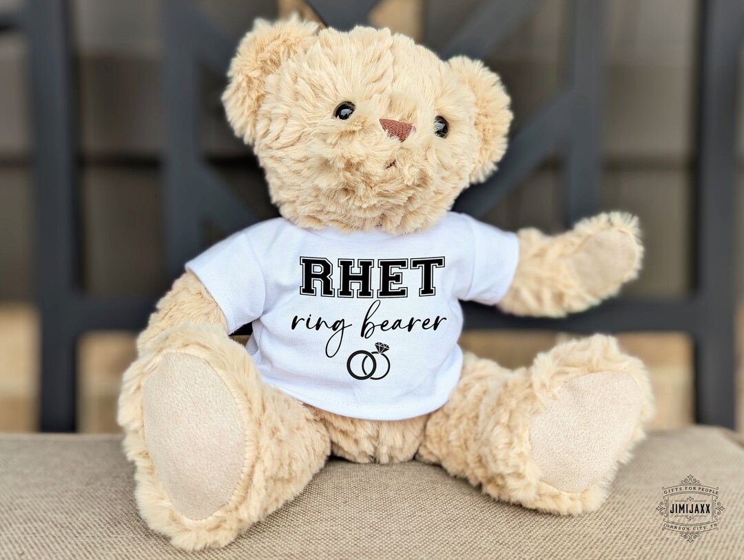 Personalized Teddy Bear for Ring Bearer, Page Boy Gift Idea, Will You ...