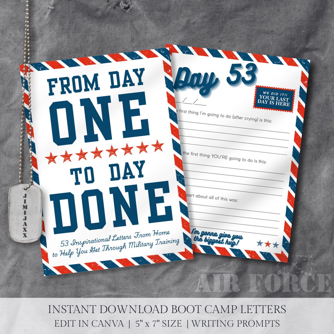 Air Force Boot Camp Letters, Instant Download, Includes Writing Prompts ...