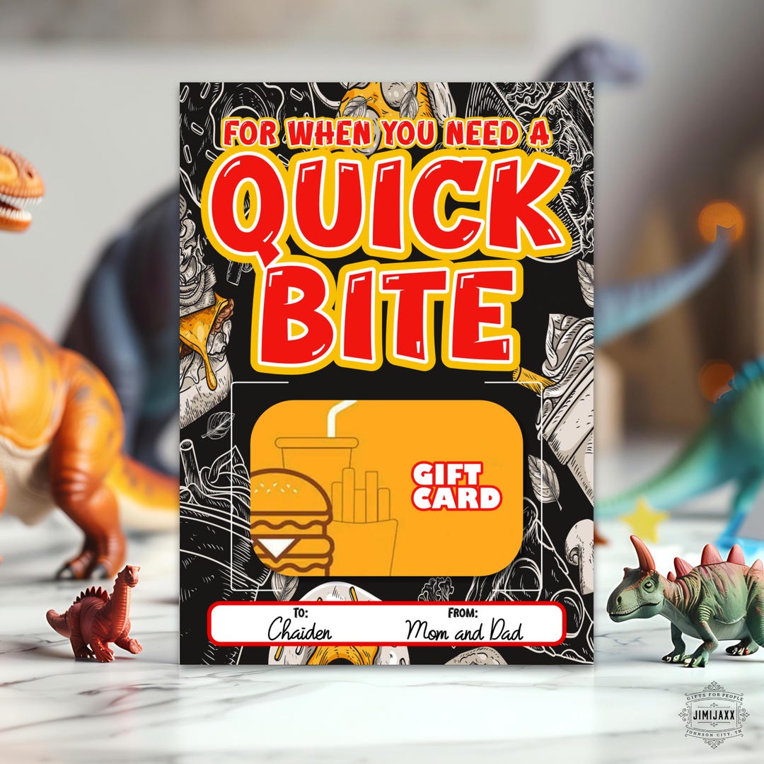 Fast Food Restaurant Gift Card Holder Printable, Mcdonald Gift Card ...