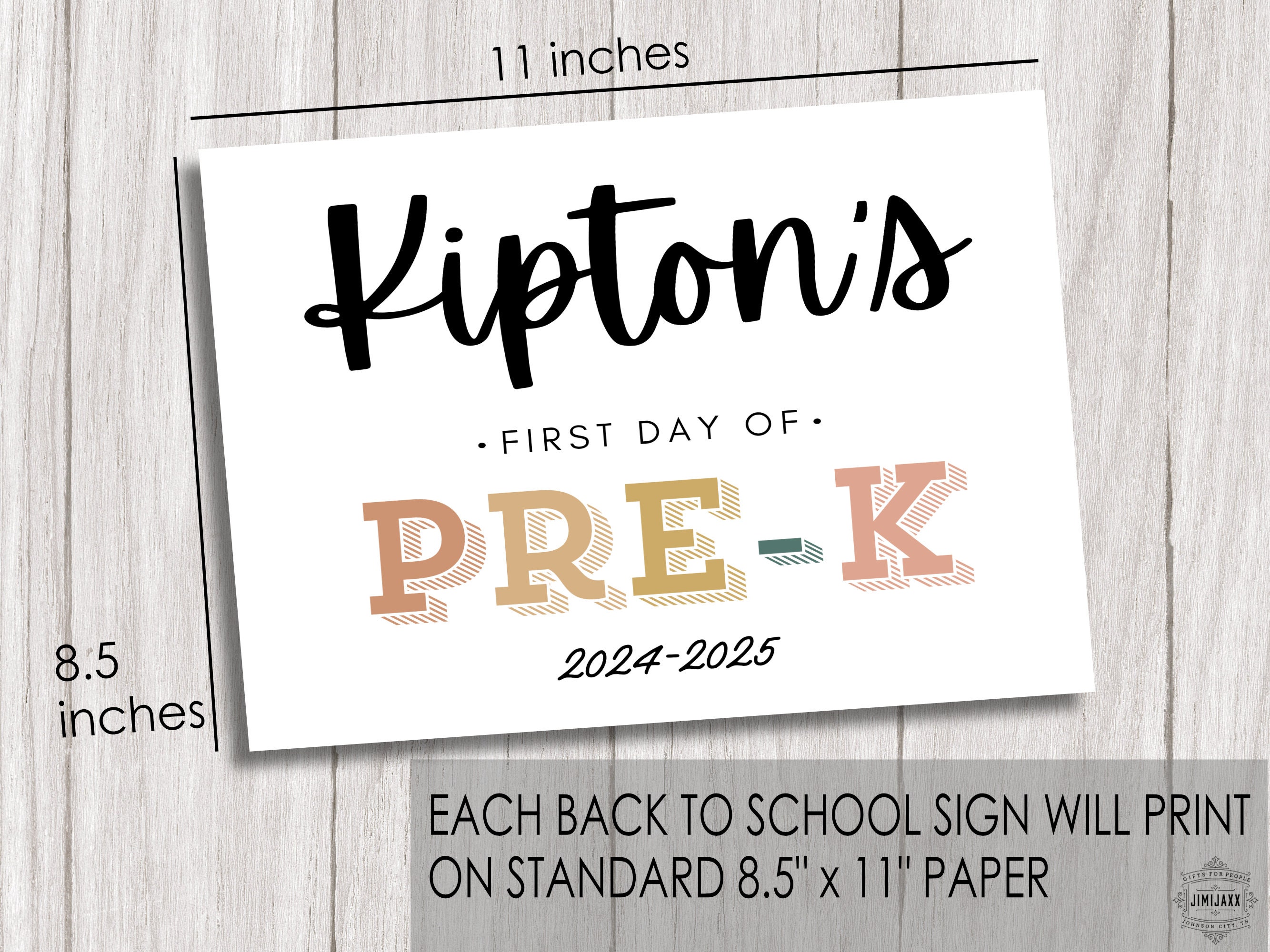 Simple First Day of School Sign, Printable Back to School Board, First ...
