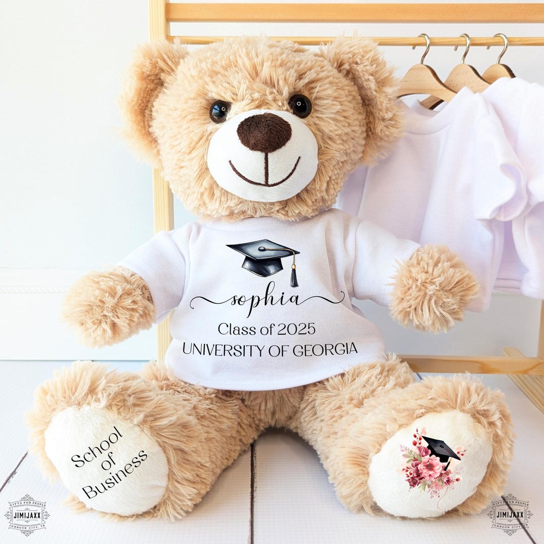 Personalized Graduation Teddy Bear: Keepsake Grad Gift, Class of 2025 ...