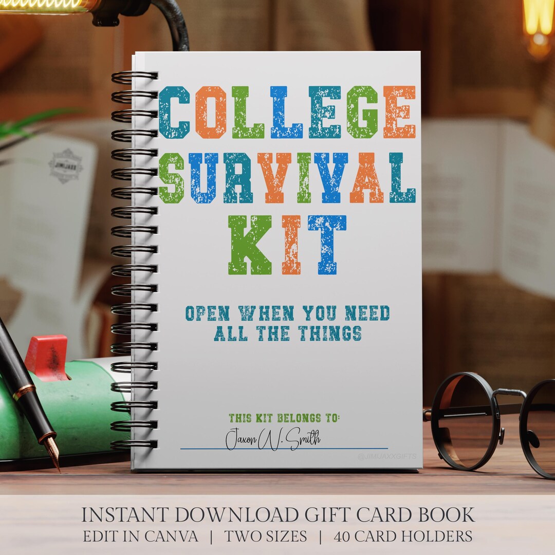College Survival Kit, High School Senior Graduation Gift, Instant ...