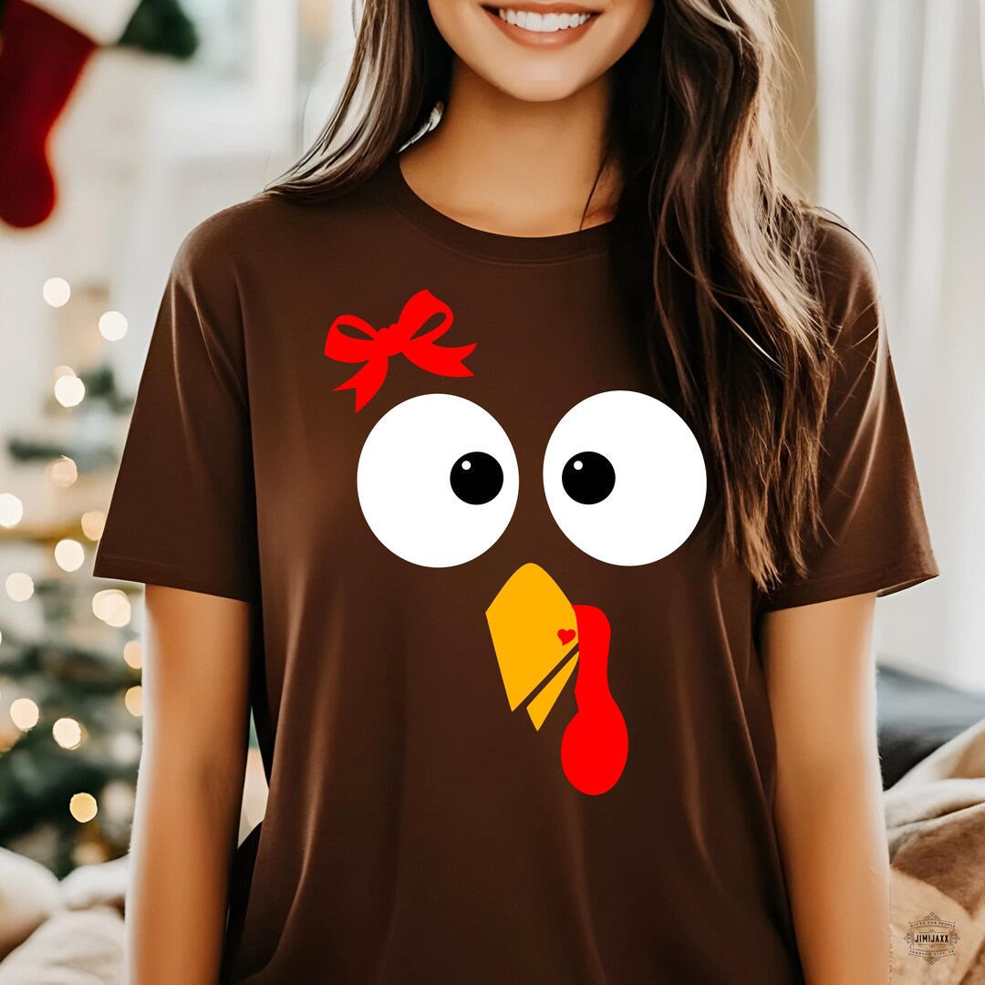 Girls Thanksgiving Turkey Face Costume Shirt, Group Outfits for A ...