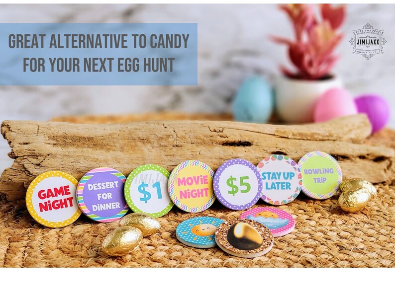 Easter Egg Hunt Tokens Easter Egg Coins for Kids Tokens for - Etsy