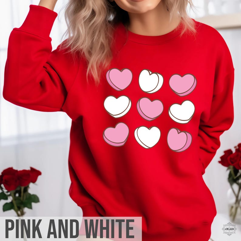 Valentine Candy Hearts PNG SVG: Digital Download, Add Your Text, Edit ...