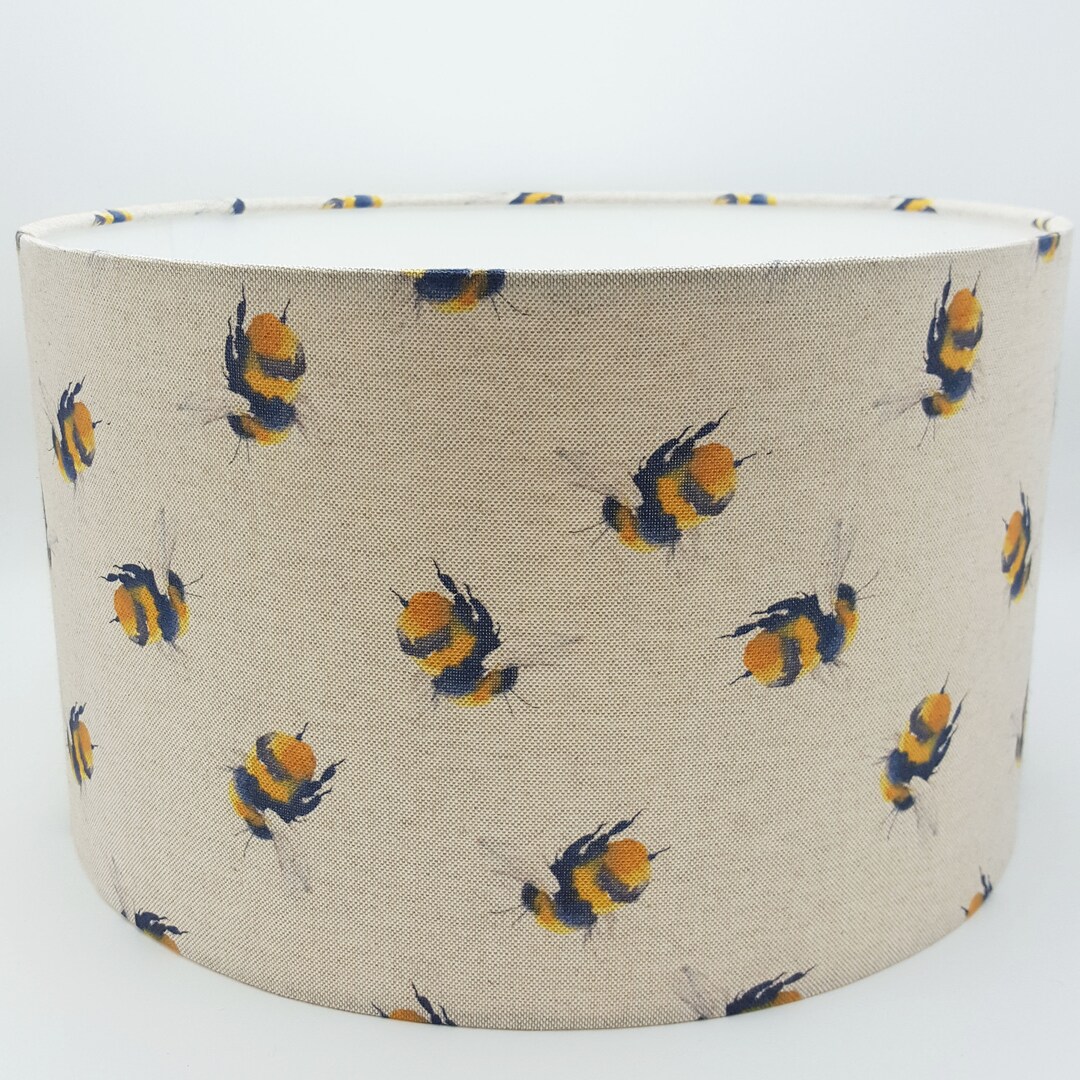 Bumble Bee Lampshade With Natural Background. Drum or Oval - Etsy