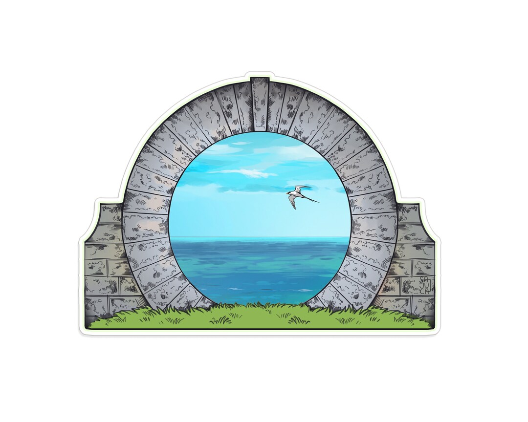 Sticker, 'bermuda Moongate' - Etsy
